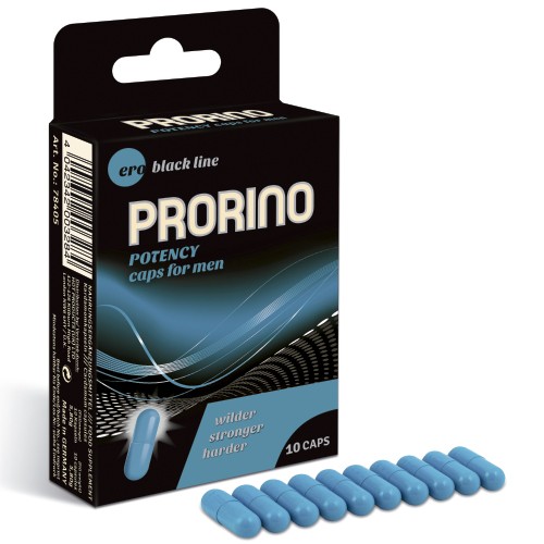 CÁPSULAS ESTIMULANTES PRORINO POTENCY CAPS PARA HOMEM 10 CÁPSULAS ...